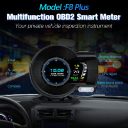Modern Design HUD F8 plus OBD2 GPS Multi-color auto electronic head up ...