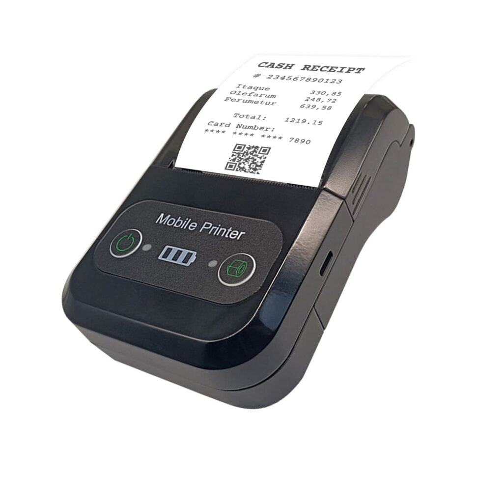 PT-210 Portable Bluetooth Thermal Printer Mini Receipt Printer 58MM ...