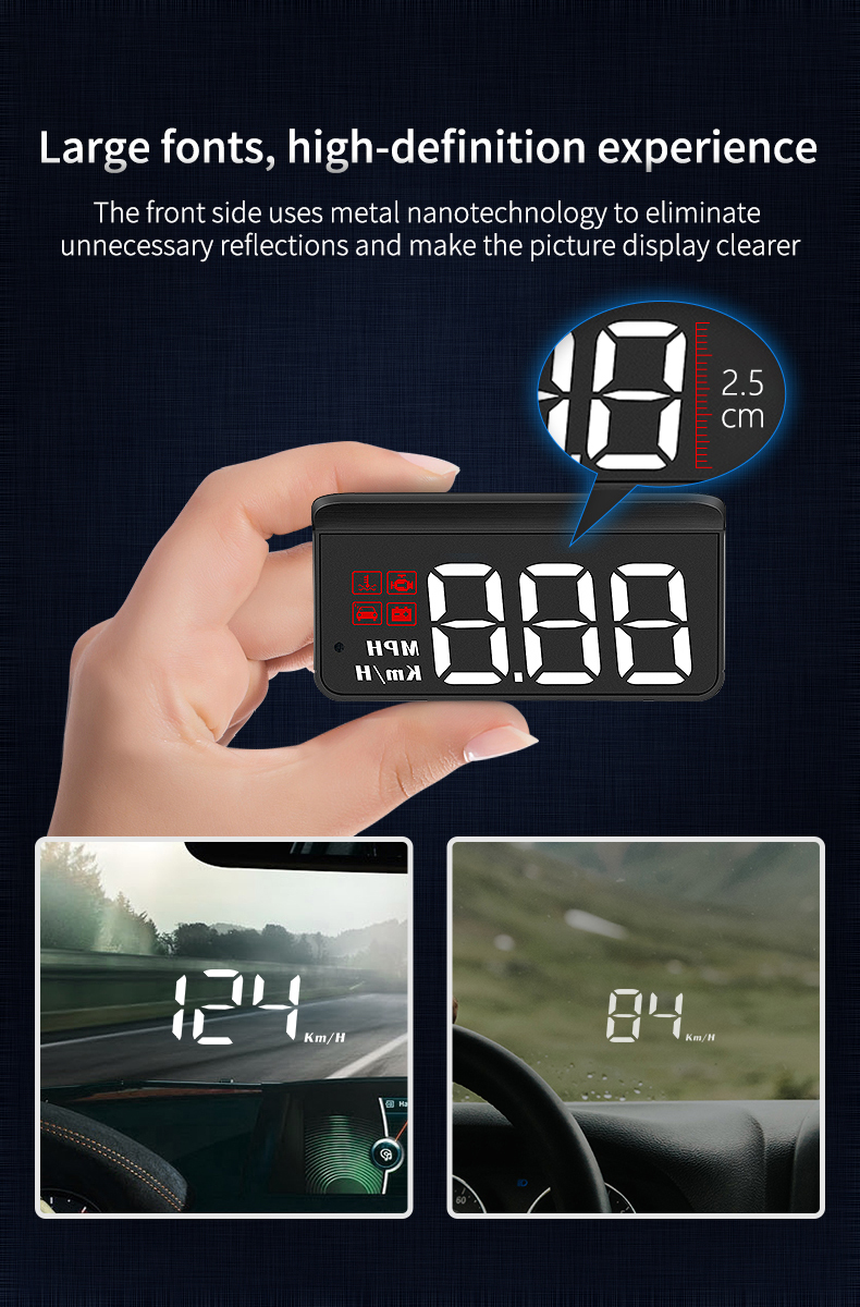 M3 Auto OBD2 Head Up Display Car Electronics HUD Projector Display ...